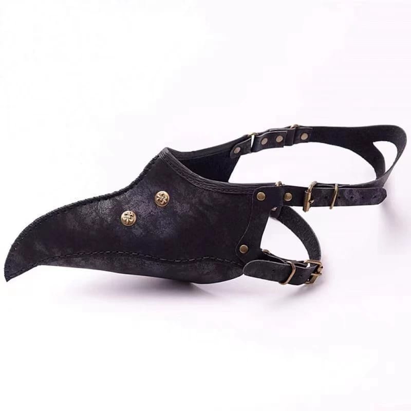 Plague Doctor Crow Beak Half-Face Mask – Demon Festival